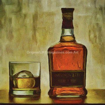 Original Life Magazines Art Whiskey Portrait