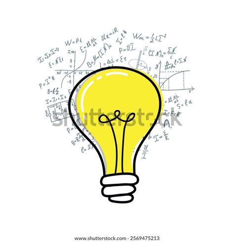 Science Mathematical Equations Formulas Around Light Stock Vector Royalty Free 2569475213