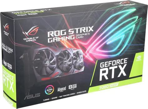 Asus Rog Strix Geforce Rtx 2080 Super Oc 8g Gaming Graphics Card