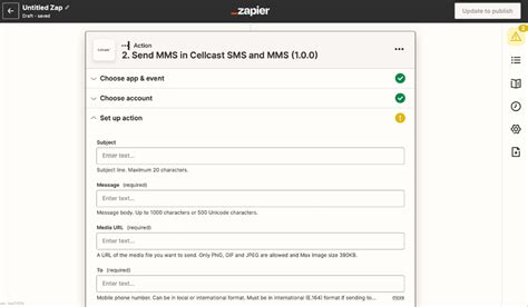 Cellcast SMS API Zapier Integration Documentation Bulk SMS MMS