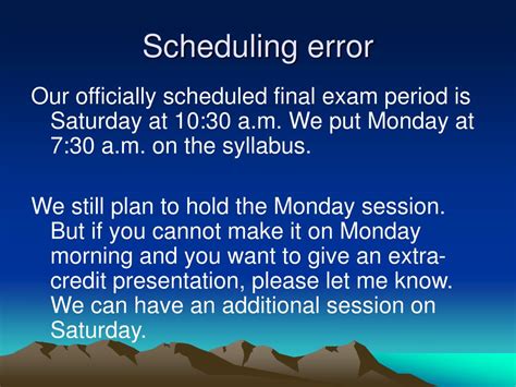 ppt scheduling error powerpoint presentation free download id 2769396