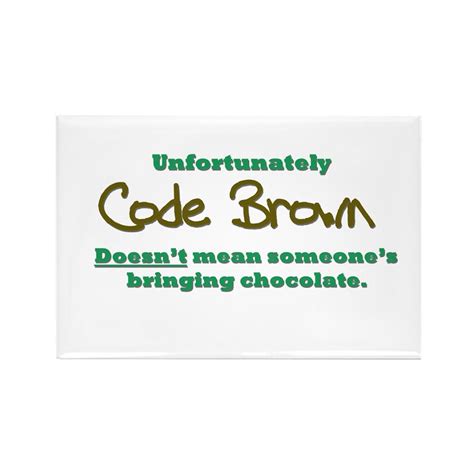 Code Brown Rectangle Magnet Cafepress