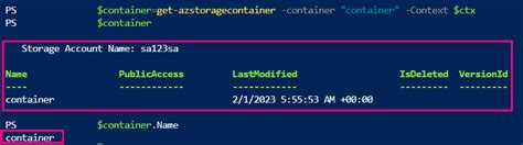 Powershell Script Listing Objects On Azure Blob Container 403 This