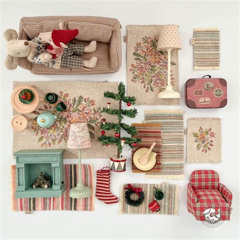 Maileg Dollhouse Rug New Stripe Maileg Doll House Maileg Dolls