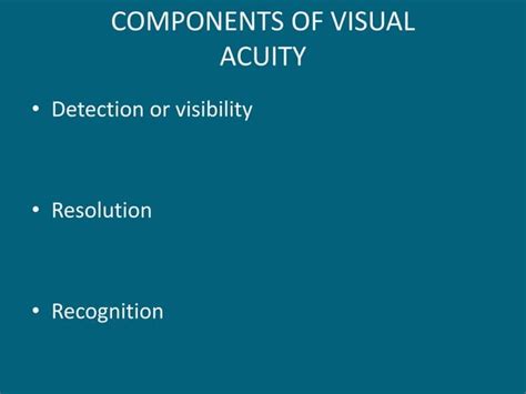 Visual Acuity Measurement Contrast Sensitivity Pptx Eye And Vision Conditions Diseases