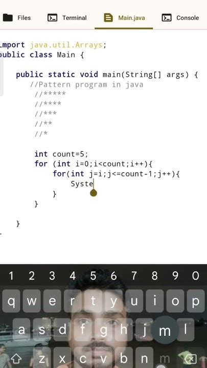 java program to print pyramid pattern java javaprogramming viral shorts shortvideo