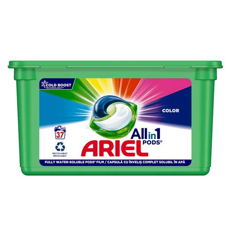 Ariel Mosószer Kapszula All In One Pods Color Cold Boost 37 Mosás