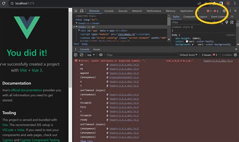 New Empty Vue Js Project Gives Javascript Errors · Issue 9485