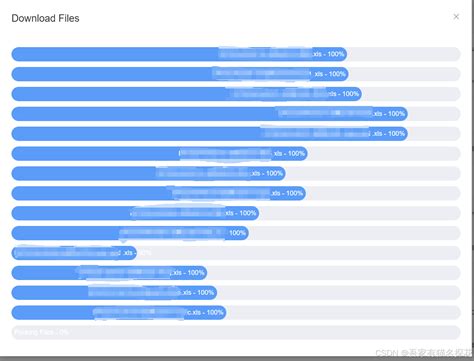 Vueelementui技巧分享：创建一个带有进度显示的文件下载和打包组件element 下载文件检测进度 Csdn博客