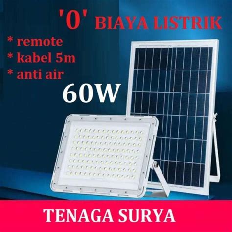 Jual Lampu Sorot Solar Cell Tenaga Surya W Led Remote Tenaga Matahari Di Seller Grock Store