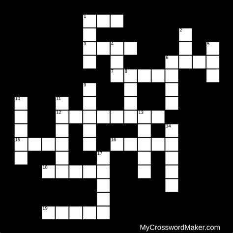 Prefix Suffix Crossword Puzzle