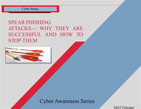 1 Spear Phishing Cyber Awareness Series Pptx