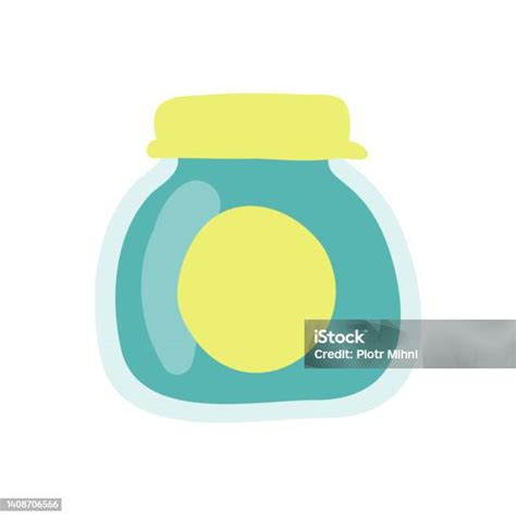 과일과 채소를 보존하기위한 수제 항아리 통조림 야채 설탕에 절인 과일 및 베리 잼이있는 유리 항아리 겨울 용품 가을 수확기 가정 주방에 대한 스톡 벡터 아트 및 기타 이미지