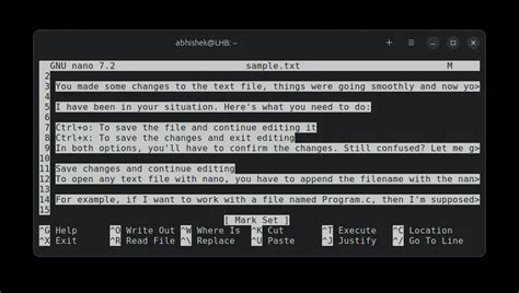 How To Select All In Nano