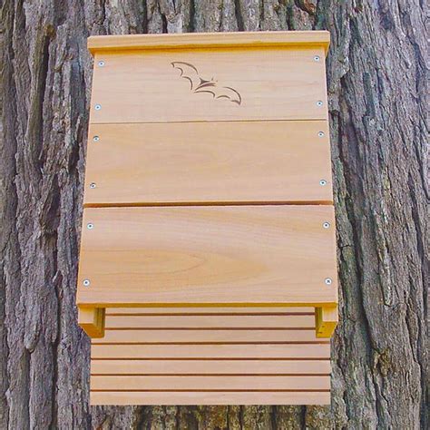 Obc Triple Chamber Cedar Bat House Quality Handcrafted Cedar Bat