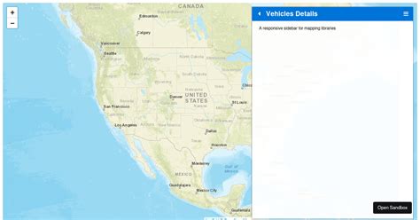 Leaflet Sidebar V2 Examples Codesandbox