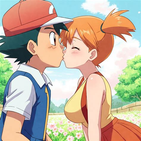 Ash And Misty Kiss Pokemon Ash And Misty Ash And Misty Ash Pokemon