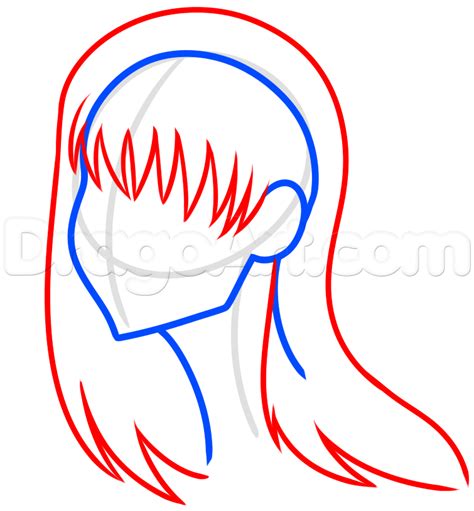 How To Draw Bangs Step By Step Drawings Guided Drawing Types Of Art Styles