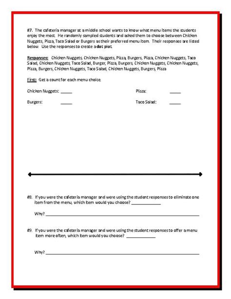 Statistics Creating And Reading Dot Plots Examples And Assignment Tpt