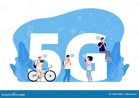 5g Network Wireless System And Internet Connection Background 5g Symbol Communication Network