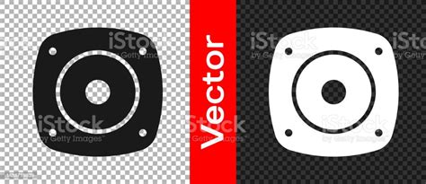투명 한 배경에 격리 된 블랙 스테레오 스피커 아이콘 사운드 시스템 스피커 음악 아이콘입니다 음악 기둥 스피커베이스 장비 벡터 개념에 대한 스톡 벡터 아트 및 기타 이미지