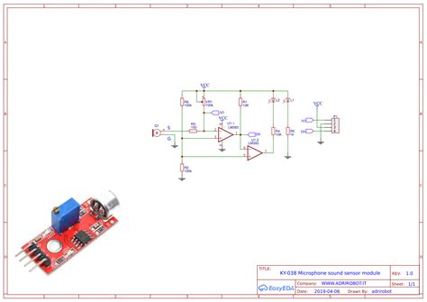 Ky 038麦克风声音传感器模块 立创eda