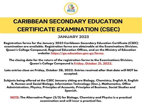 Csec January 2023