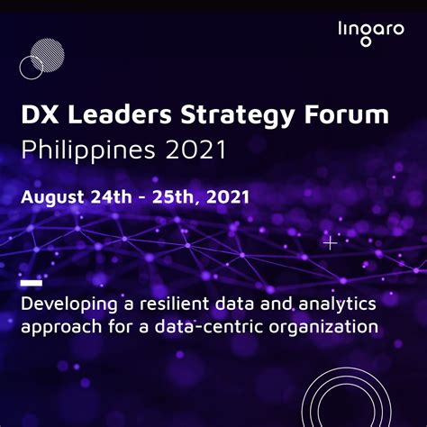 Our Lingaro Team Will Be At The Dx Leaders Strategy Forum Philippines 2021 August 24th 25th