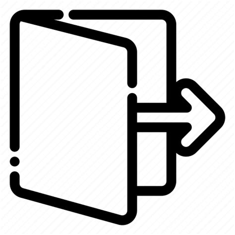 logout exit arrow quit door icon download on iconfinder