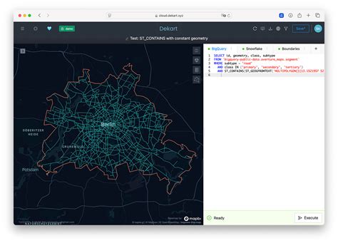 Compare Bigquery And Snowflake Gis Sql Geometry In Polygon Query By