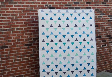 Hyacinth Quilt Designs Modern Triangle Quilt