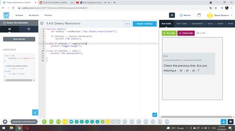 What Is Wrong R Codehs