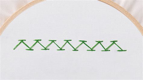 Embroidery 101 How To Embroider A Chevron Stitch Youtube