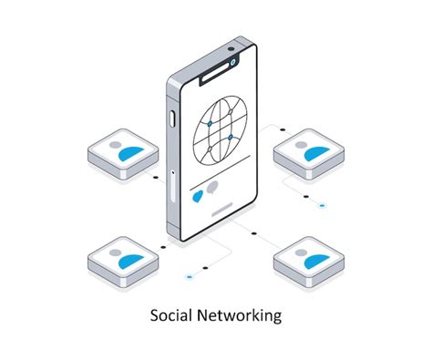 Premium Vector Social Networking Isometric Stock Illustration Eps File Stock Illustration