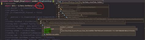 C How To Get Drop Item On A List Wpf Stack Overflow