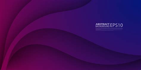 Luxury Dark Purple Abstract Wave Background With Shadow And Blue Gradient Color On Background