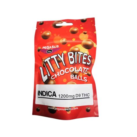 Pegasus420 Litty Bites Chocolate Balls D9 Edible Puffland Cannabis Online