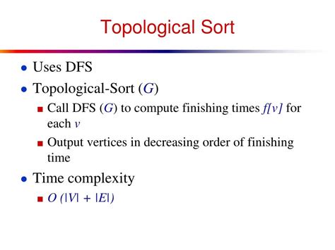Ppt Topological Sorting And Least Cost Path Algorithms Powerpoint Presentation Id2197677
