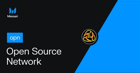 Open Source Network Price Opn To Usd Research News And Fundraising Messari