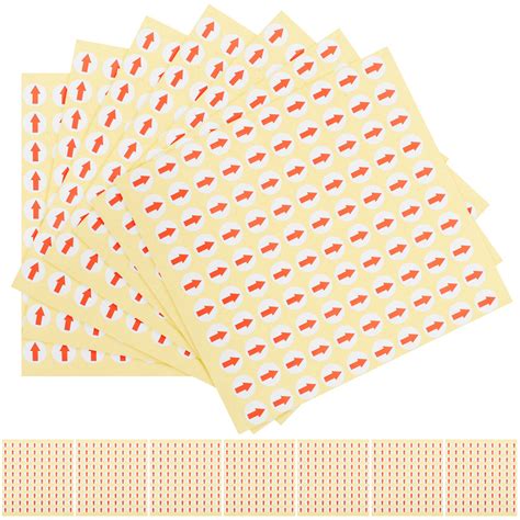 자체 접착 스티커 화살표 라벨 작은 원형 도트 스티커 제품 검사 결함 표시기 테이프 흰색 빨간색 10mm 파일링 제품