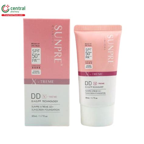 Kem Chống Nắng Mona Frema Sunpre Dd X Treme Spf 50 Pa 50ml Tăng Cường Bảo Vệ Da