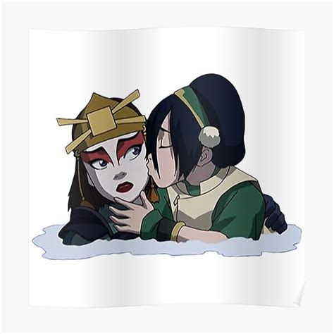 Toph Kisses Suki Avatar Poster For Sale By Blueeyes374 Redbubble