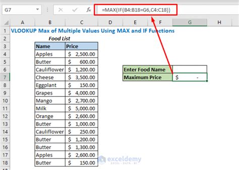 Vlookup Max Of Multiple Values With Alternative Exceldemy