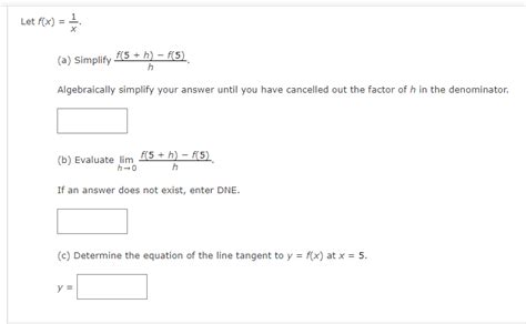Solved F X X A Simplify Hf H F Algebraically Chegg Com