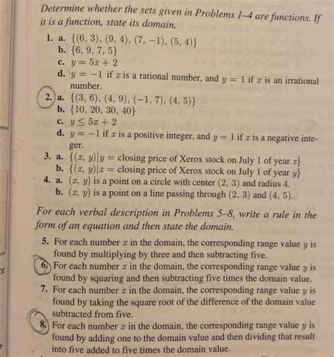 Solved Determine Whether The Sets Given In Problems 14 Are Chegg Com