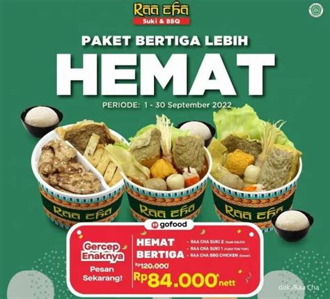 Promo Raa Cha 1 30 September 2022 Beli 3 Porsi Hemat Raa Cha Lebih Murah Via Gofood