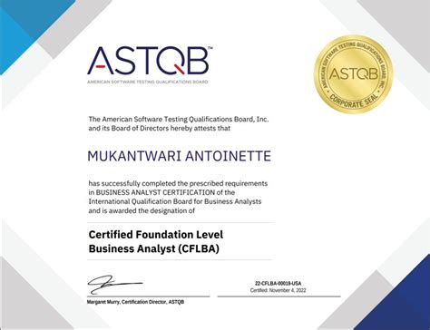 Antoinette Mukantwari Ctfl Istqb® Cflba Astqb® Smac On Linkedin Business Testing