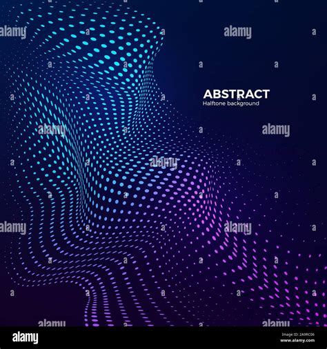 Halftone Design Element Motion Effect For Music Design Or Sport Abstract Colorful Halftone