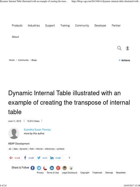 Alv Com Tabela Dinamica Dynamic Internal Table Iilustrated With An