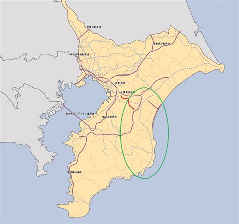 外房 房総地図 外房の観光地・遊び場 Ukuru